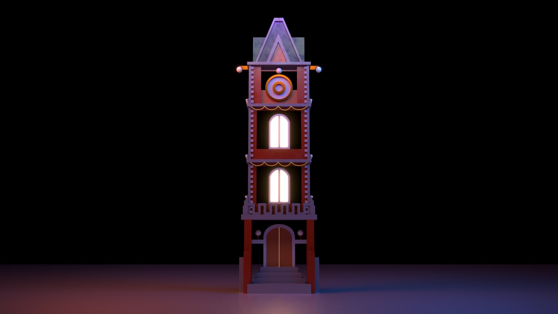 3D Christmas Tower Solid - TurboSquid 2164408