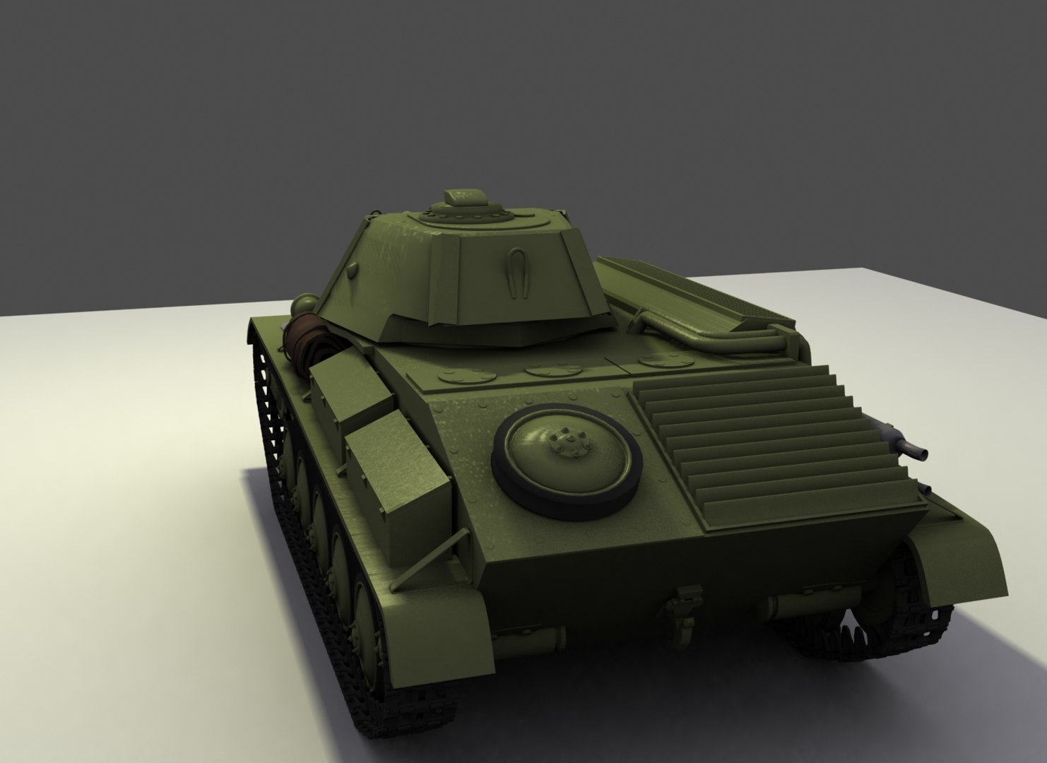 Free T-70 Tank 3d Model