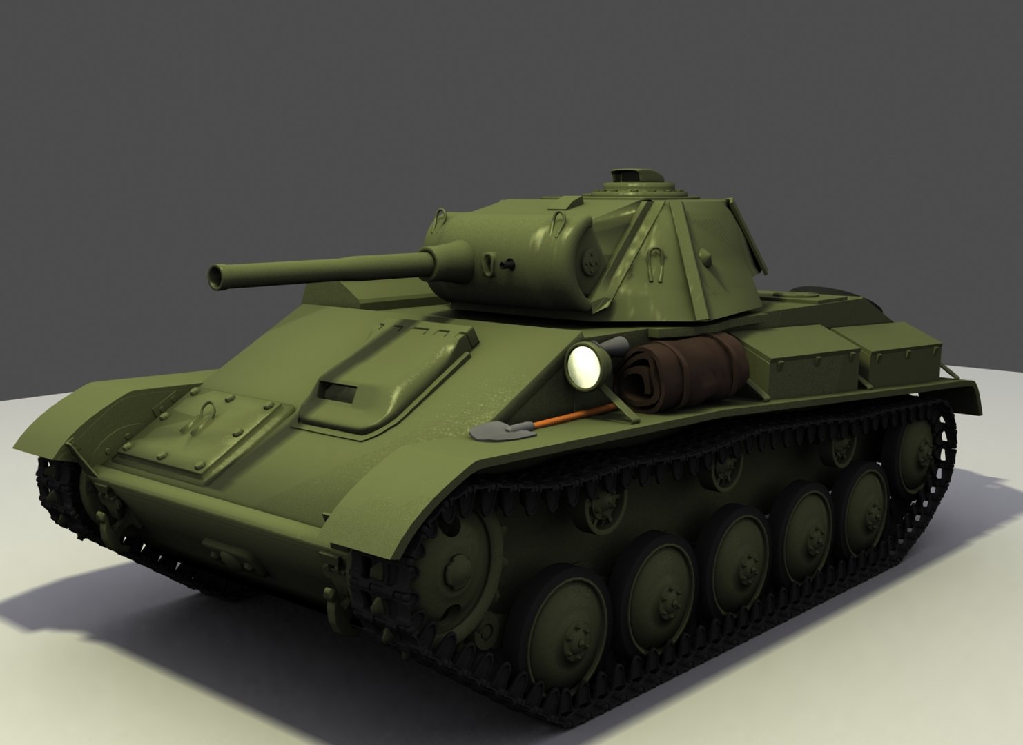 Free T-70 Tank 3d Model