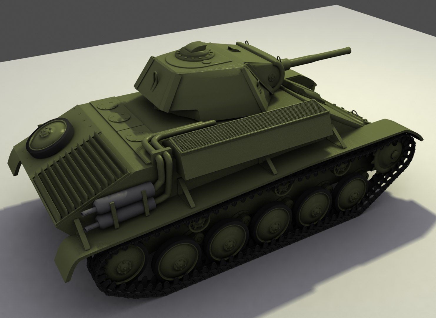 Free T-70 Tank 3d Model