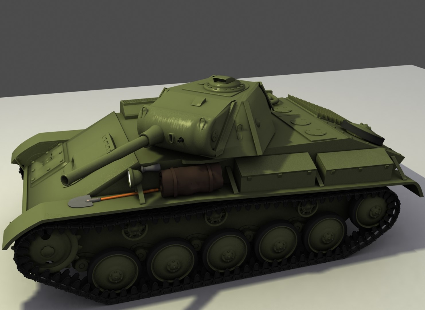 Free T-70 Tank 3d Model