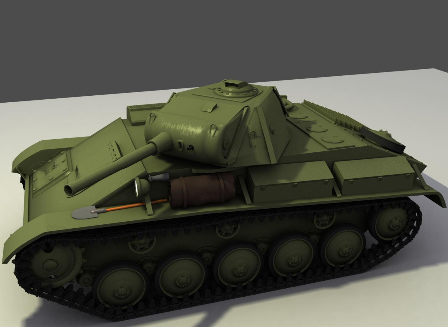 free t-70 tank 3d model