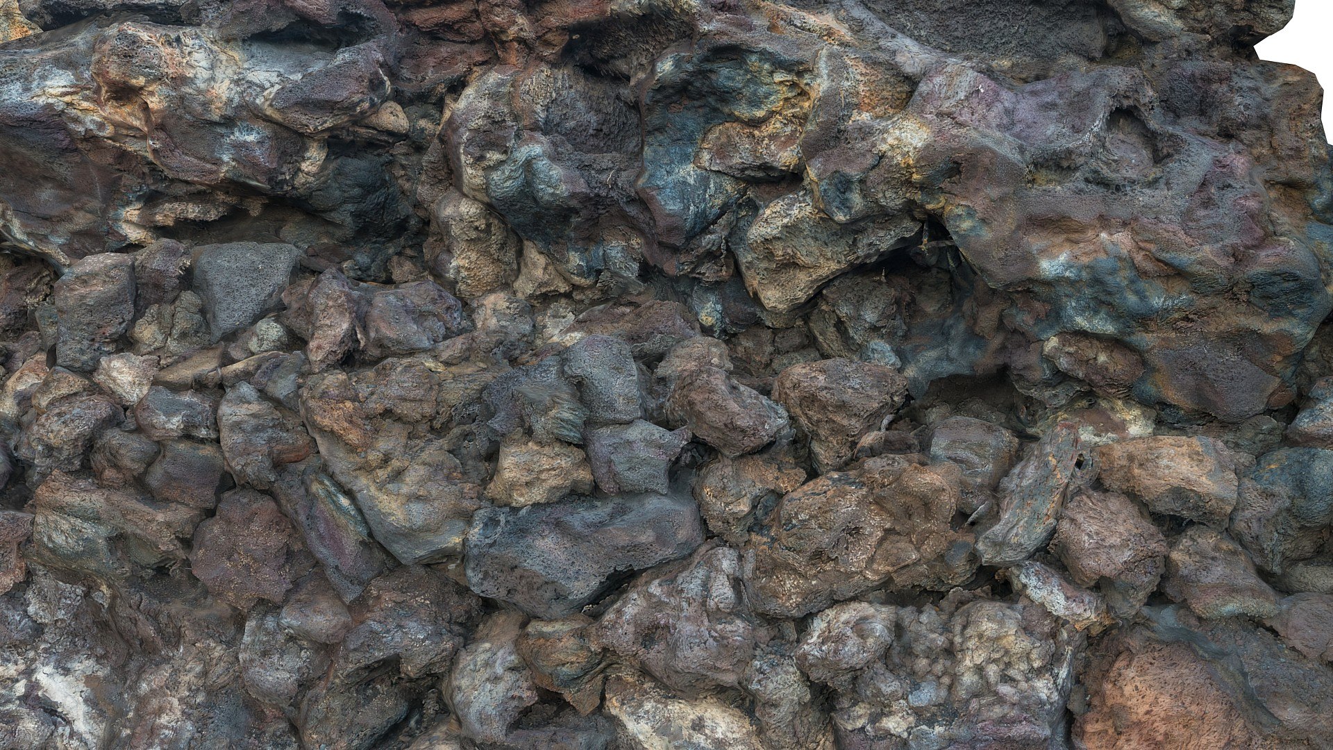 Lava Cliff 16k 3d Model