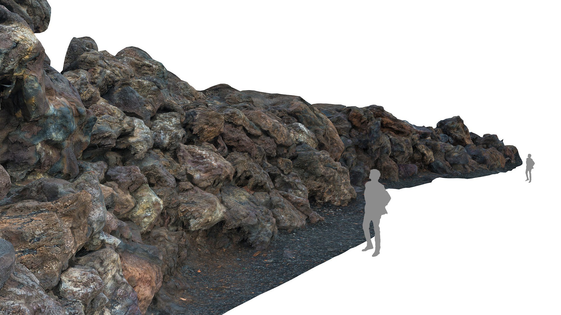 Lava Cliff 16k 3d Model