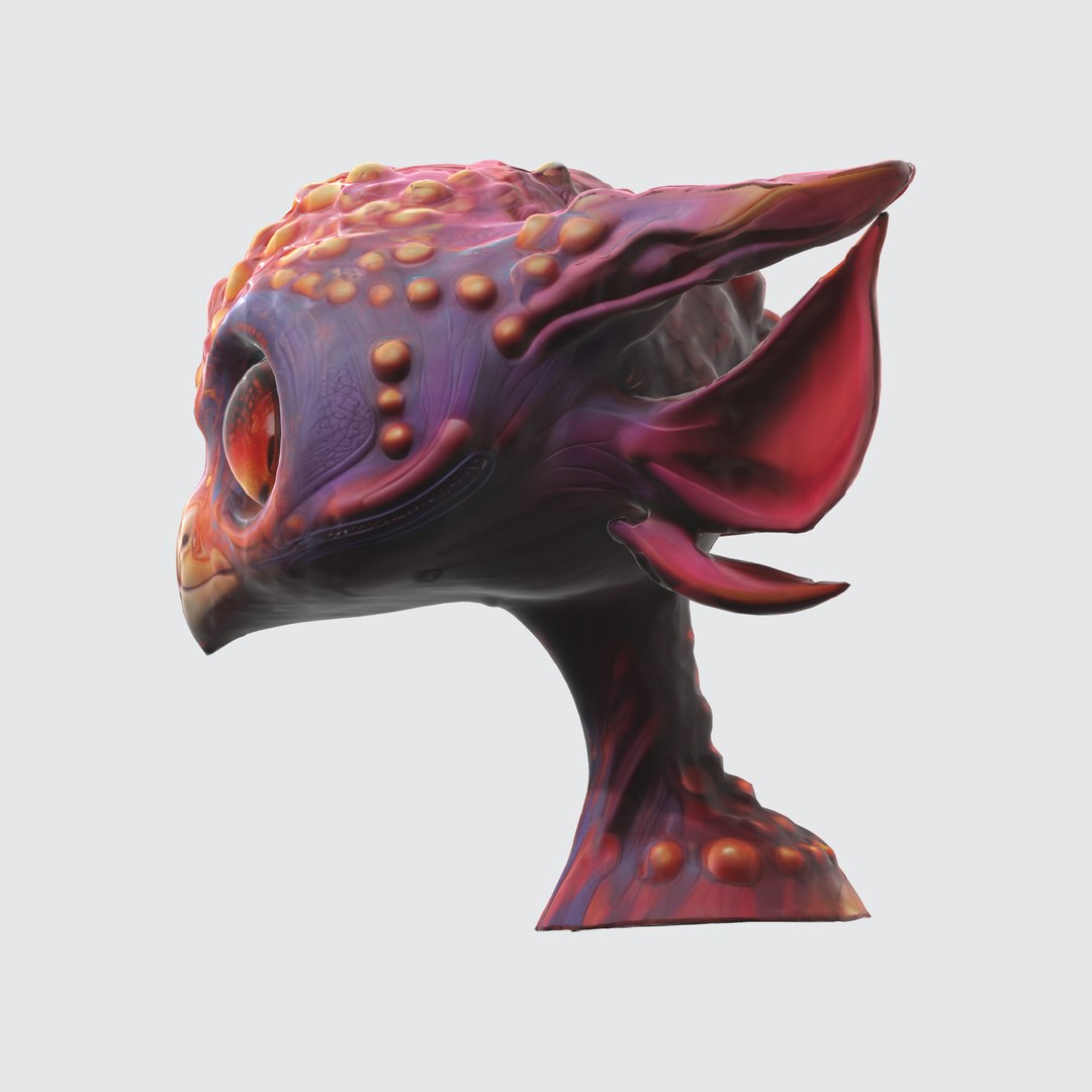 3D Vibrant Alien Creature Model - TurboSquid 2266473