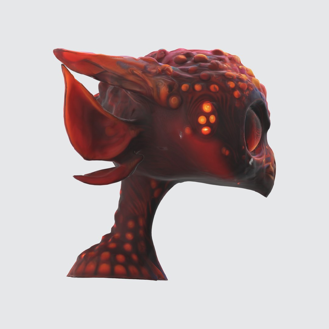 3D Vibrant Alien Creature Model - TurboSquid 2266473