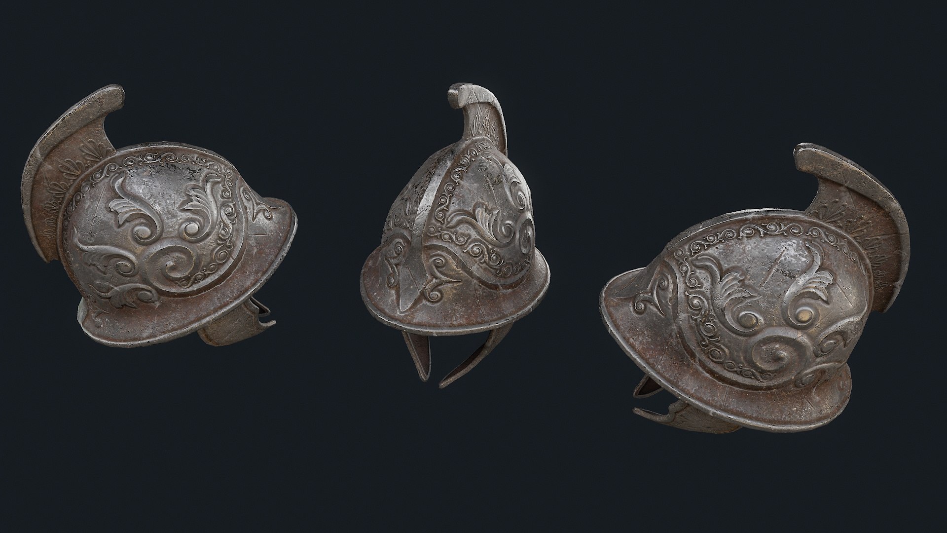 Iron Helmet 2 Model - TurboSquid 2434882