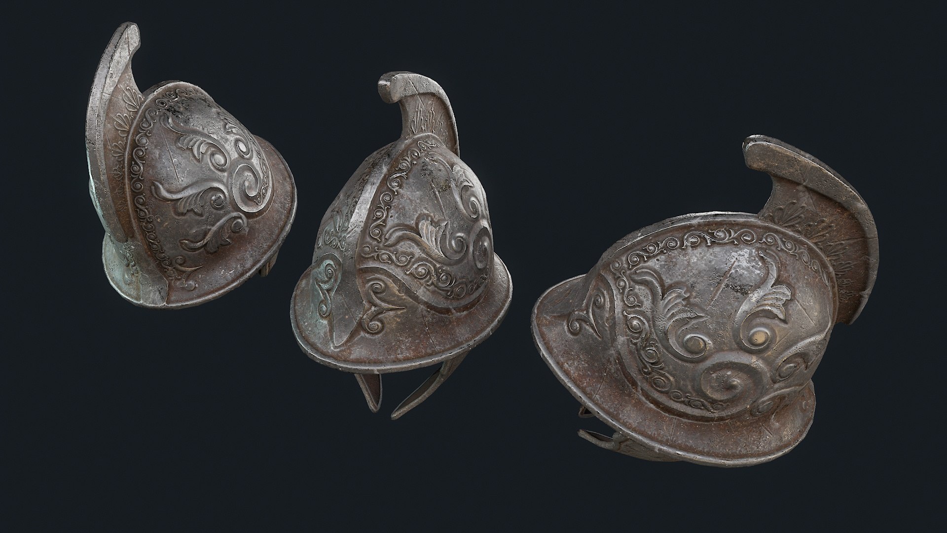 Iron Helmet 2 Model - TurboSquid 2434882