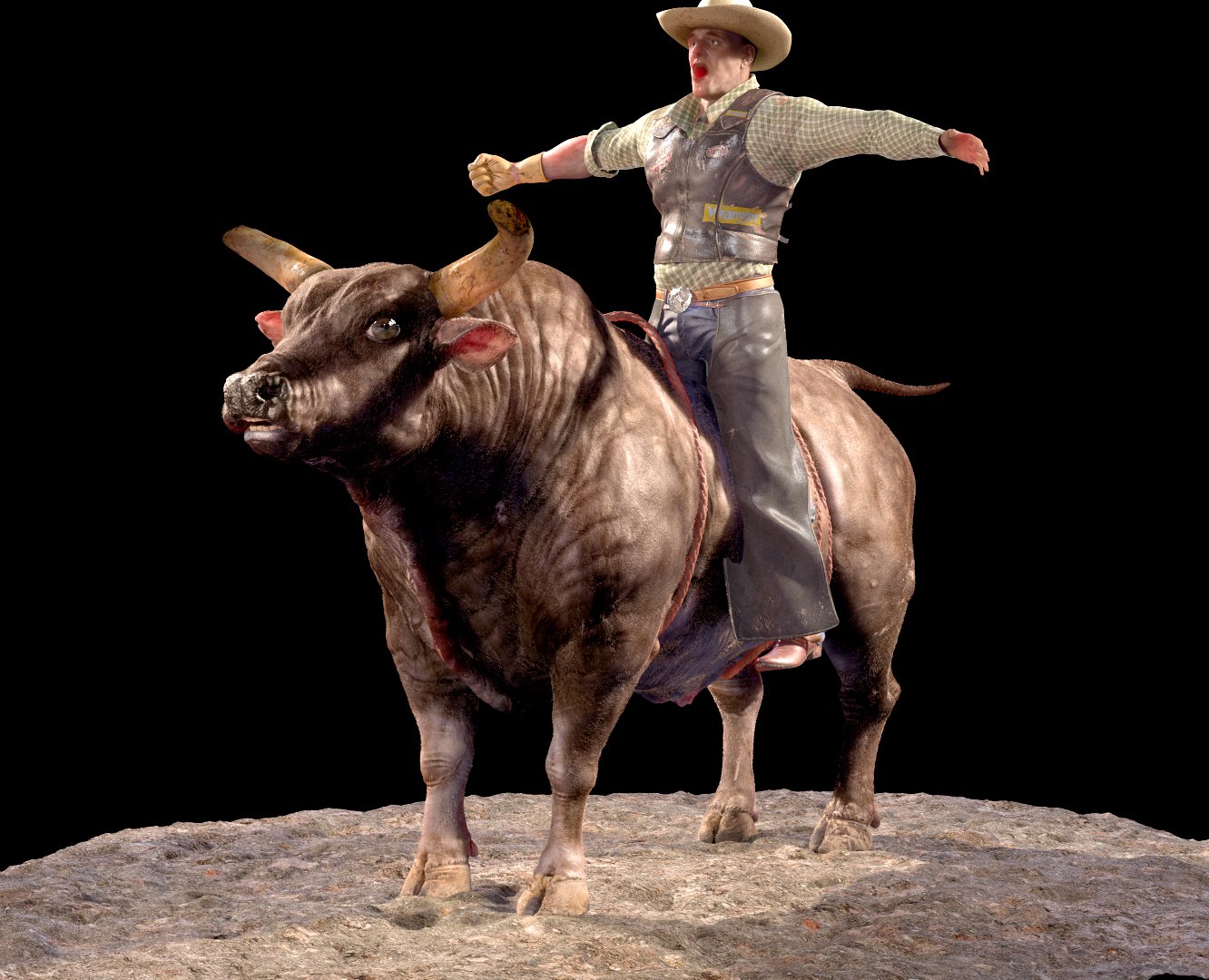 3d Model Bull Zbrush