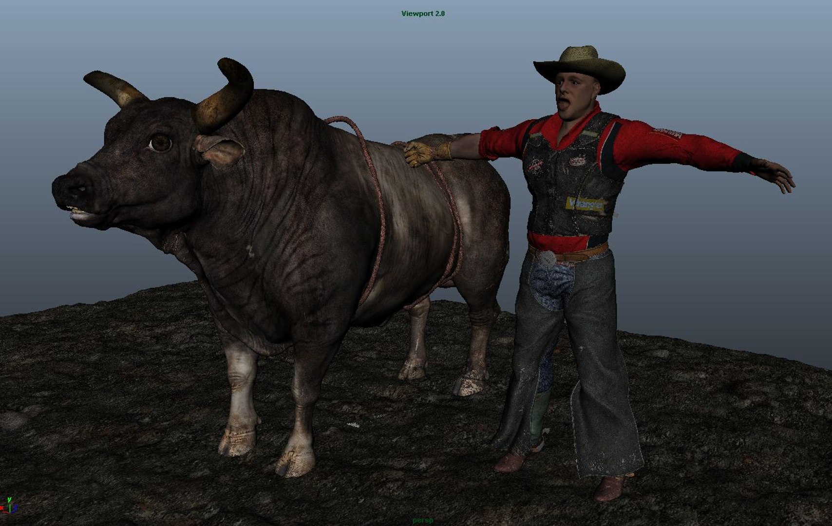 3d Model Bull Zbrush