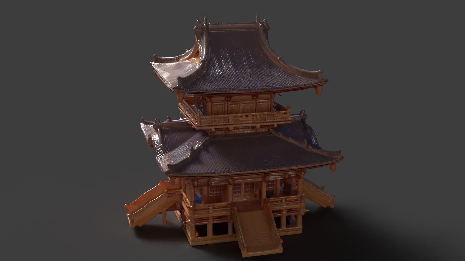 Chinese Ancient Temple Model - TurboSquid 2310505