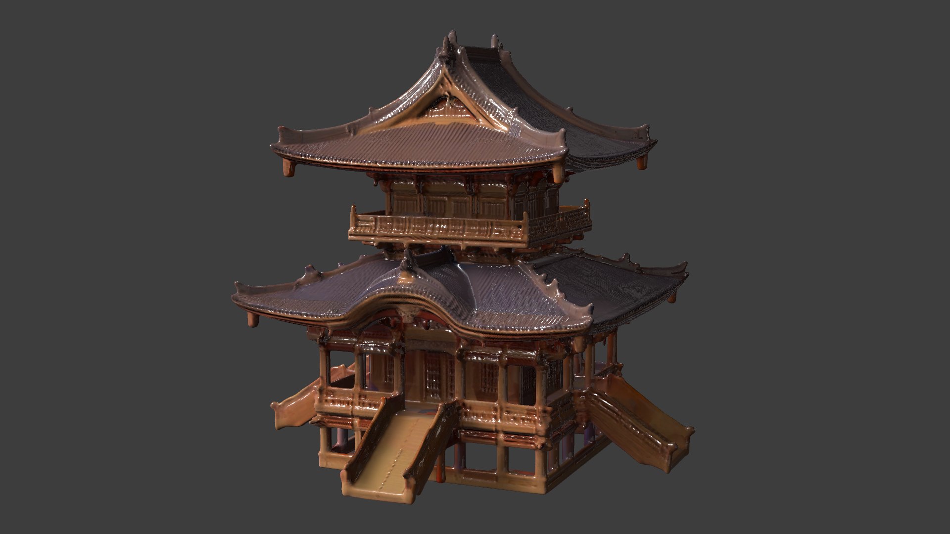 Chinese Ancient Temple Model - TurboSquid 2310505