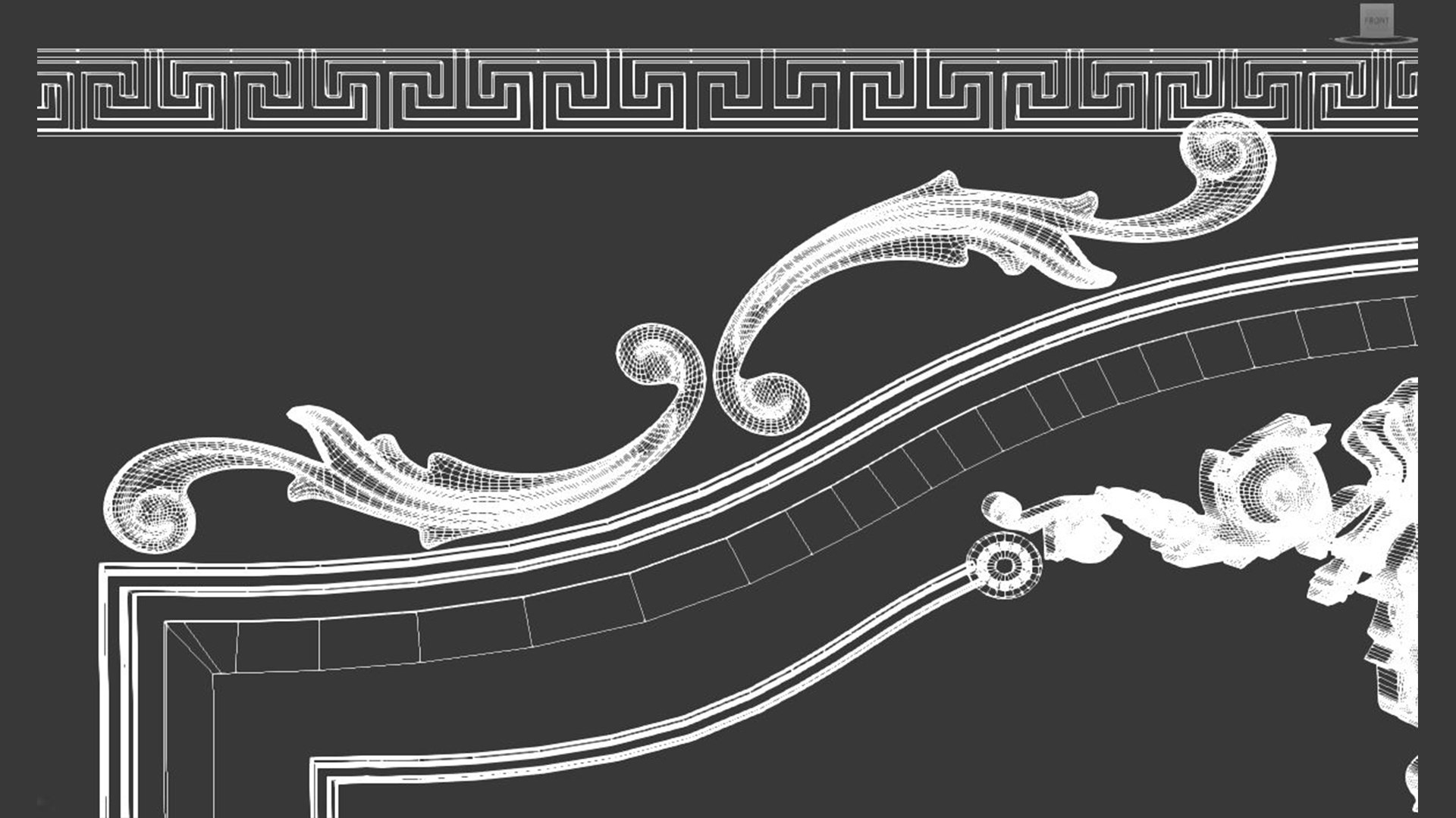 3D Classical Doors bundle set in white and gold - TurboSquid 2150362