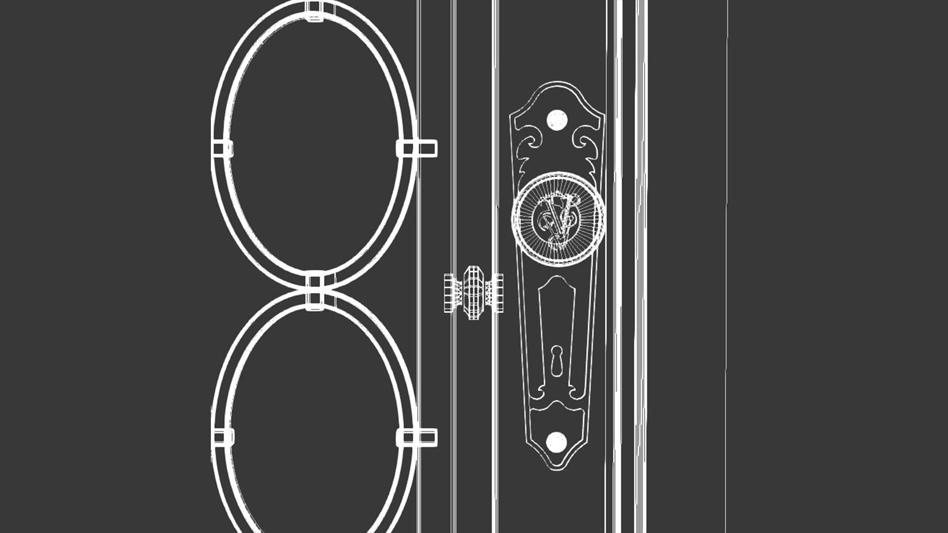 3D Classical Doors bundle set in white and gold - TurboSquid 2150362