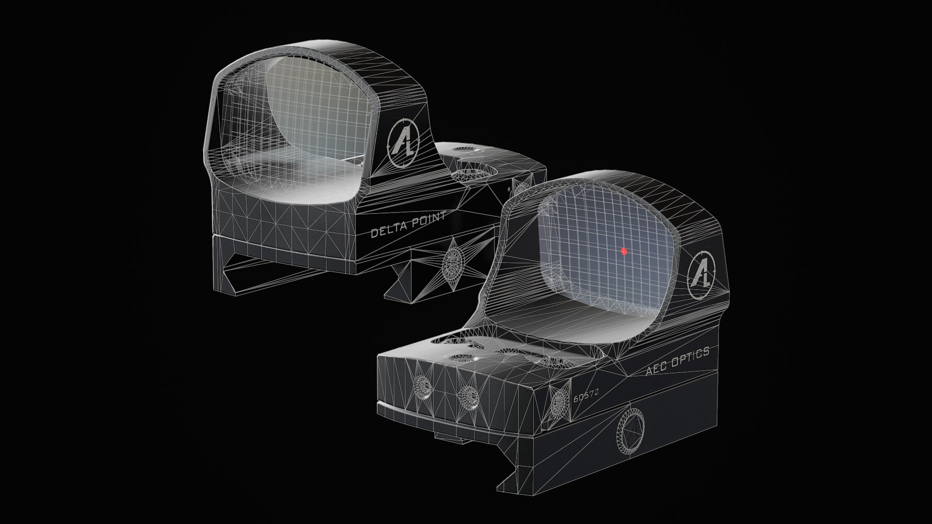 3D Reflex Sight - Deltapoint - TurboSquid 1627107