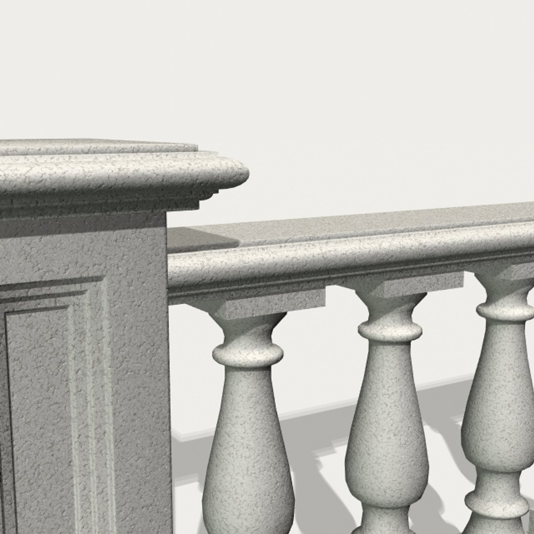 3d model balustrade column