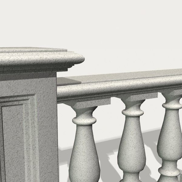 3d model balustrade column