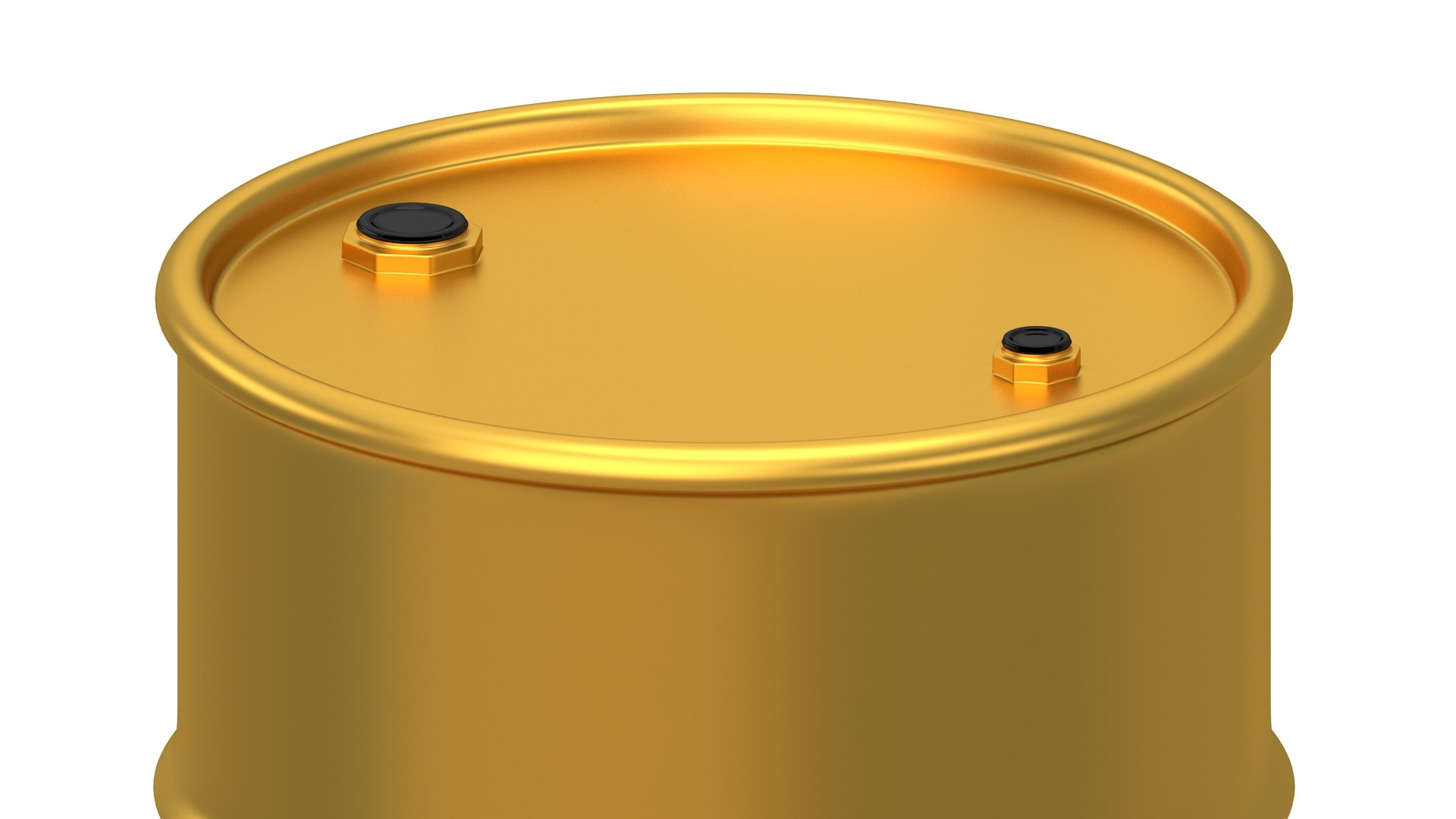 3D Oil Barrel Gold And Stainless Steel Model - TurboSquid 2187988