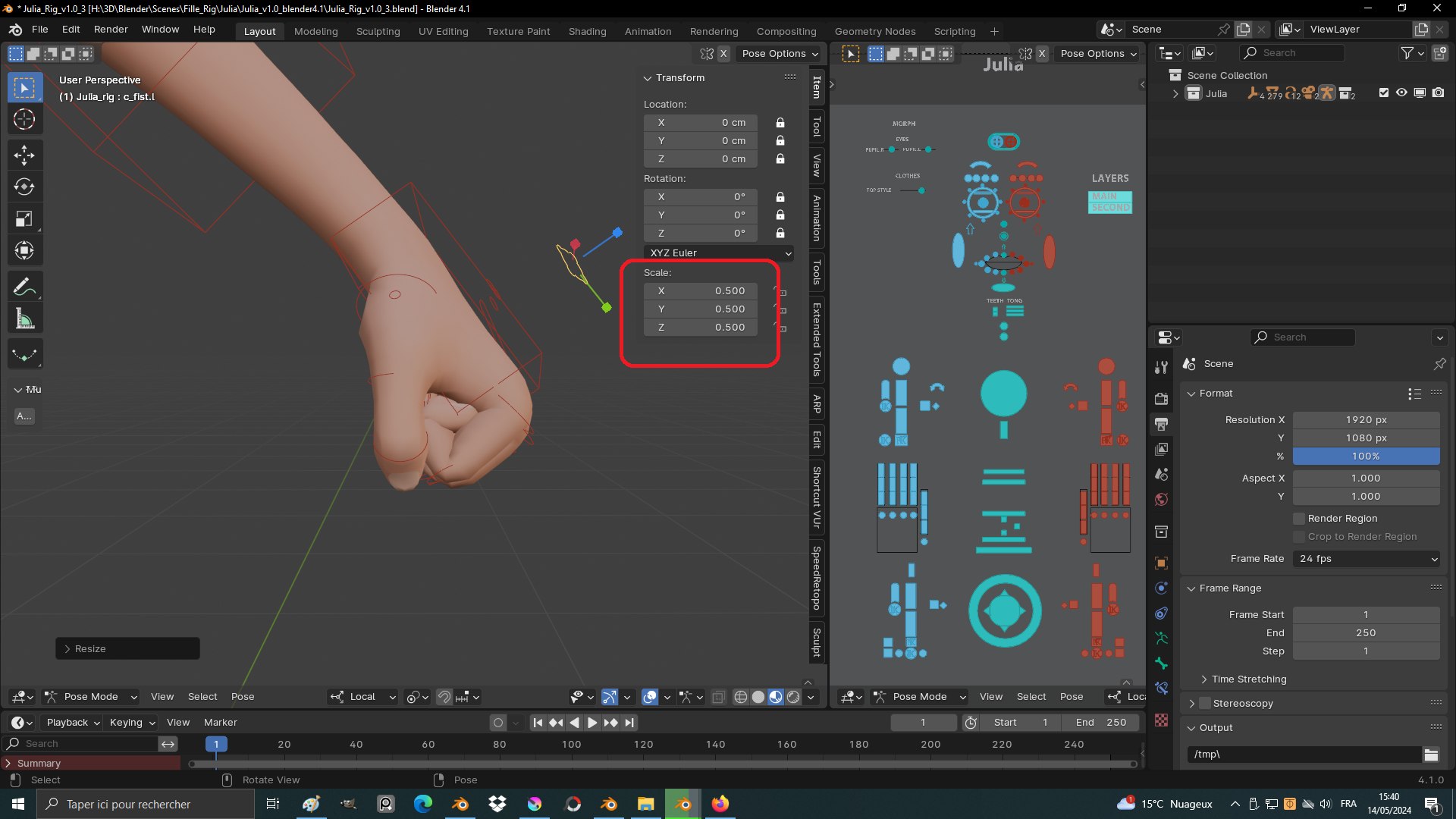3D 3D Julia Cartoon Girl Model - TurboSquid 2229364