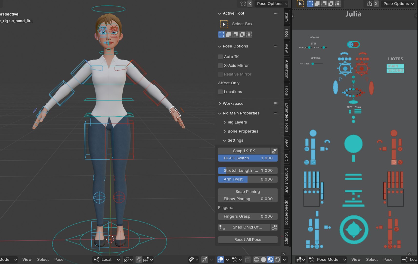 3D 3D Julia Cartoon Girl Model - TurboSquid 2229364