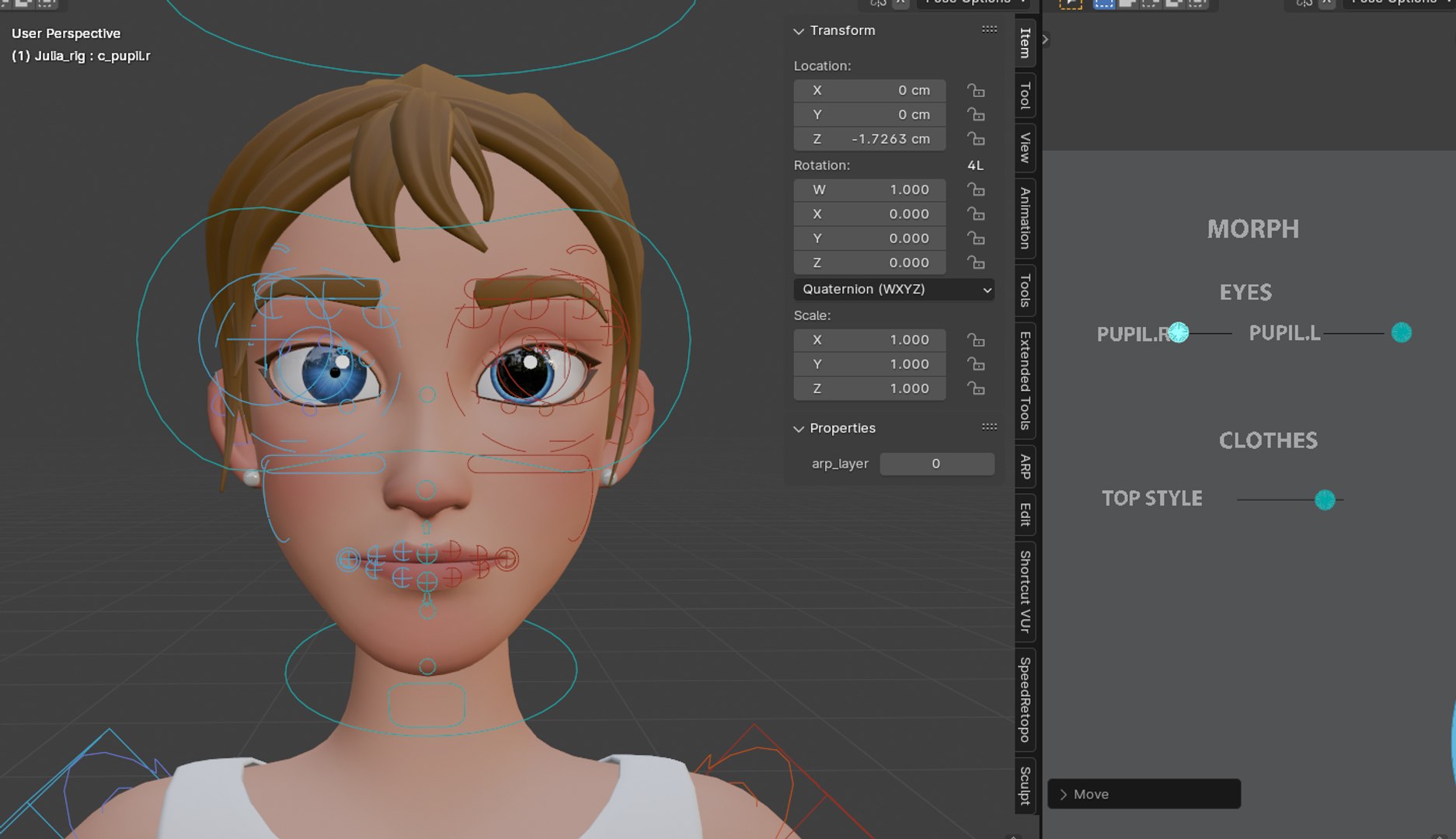 3D 3D Julia Cartoon Girl Model - TurboSquid 2229364