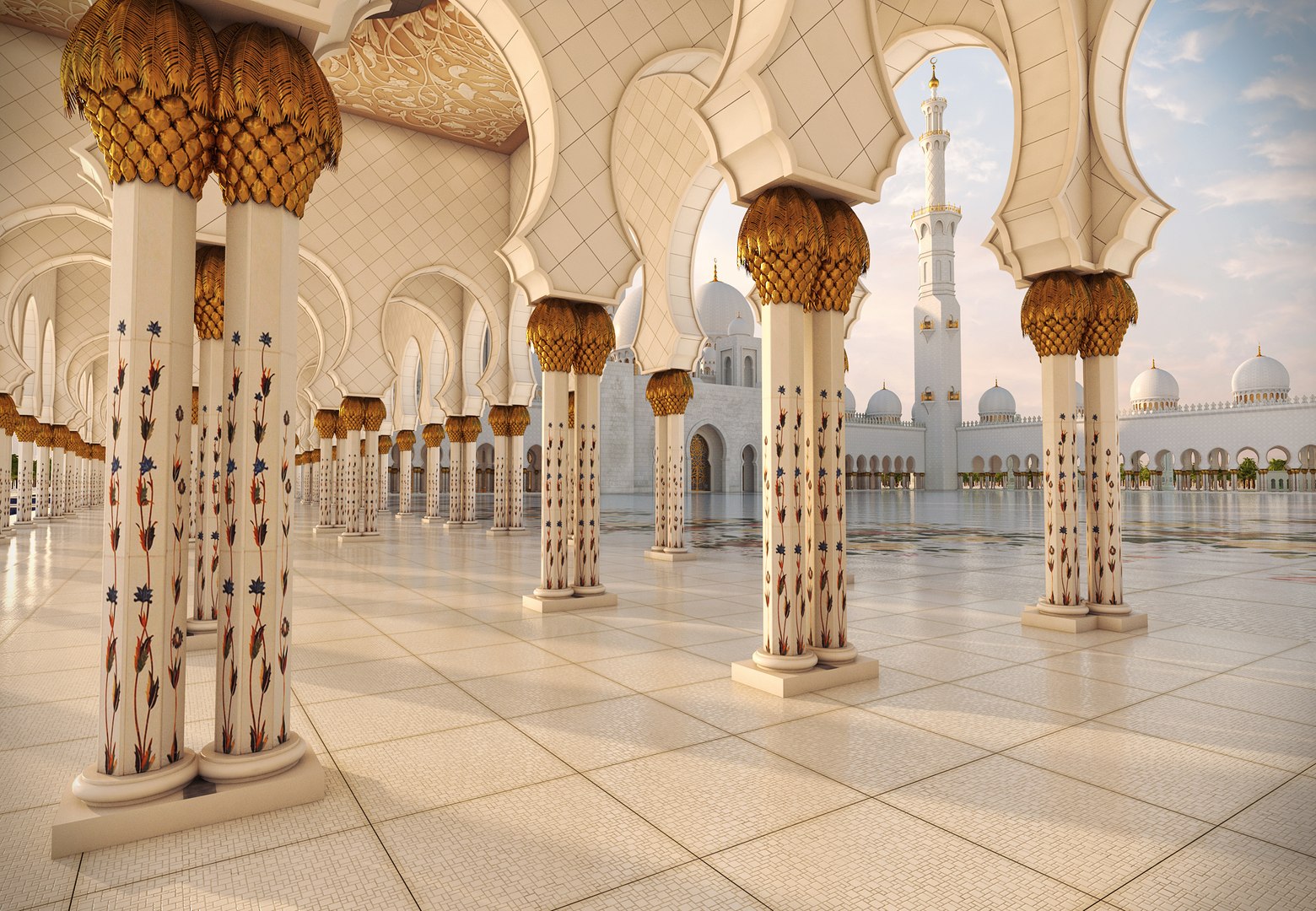 Sheik Zayed Mosque 3D Model - TurboSquid 2308149