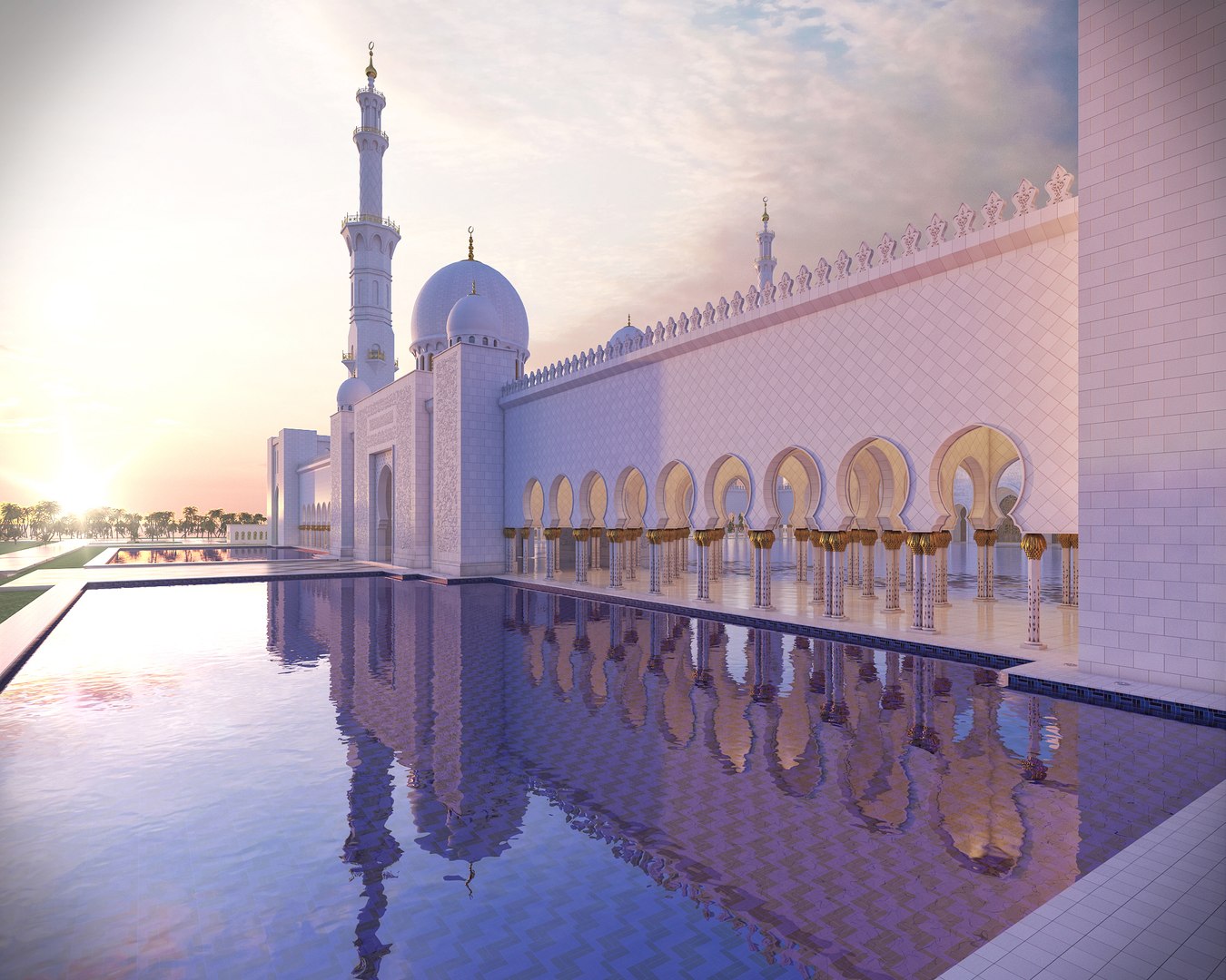 Sheik Zayed Mosque 3D Model - TurboSquid 2308149