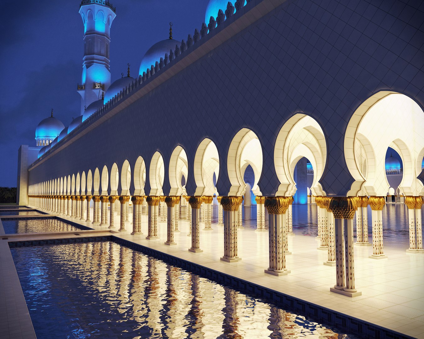 Sheik Zayed Mosque 3D Model - TurboSquid 2308149