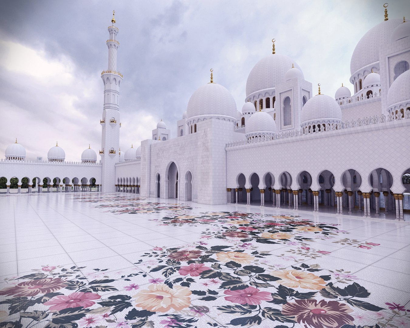 Sheik Zayed Mosque 3D Model - TurboSquid 2308149