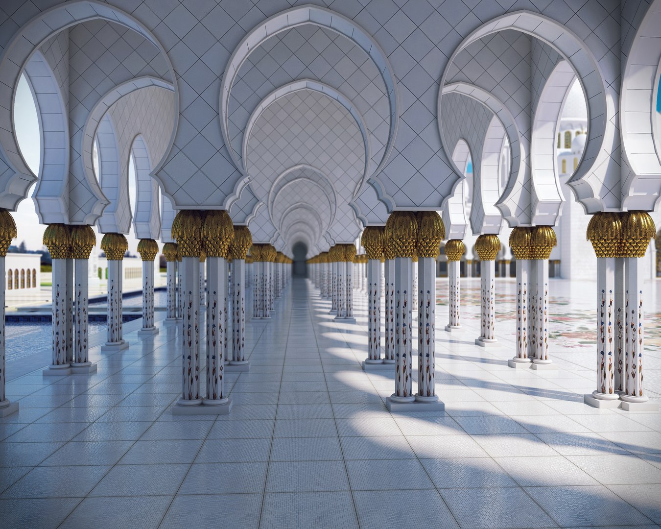 Sheik Zayed Mosque 3D Model - TurboSquid 2308149