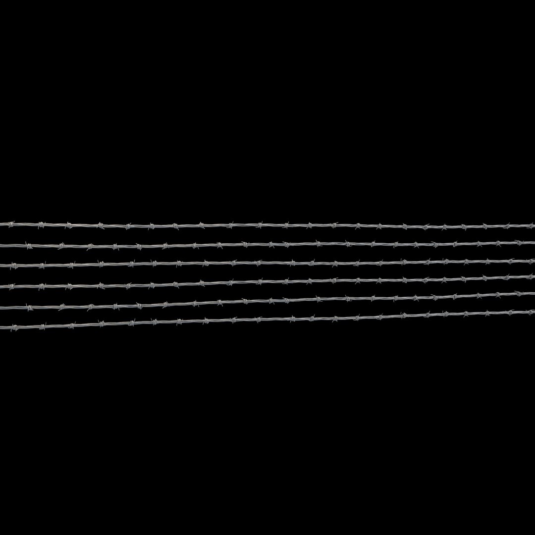 Barbed Wire High Detailed 3D Model - TurboSquid 1737823