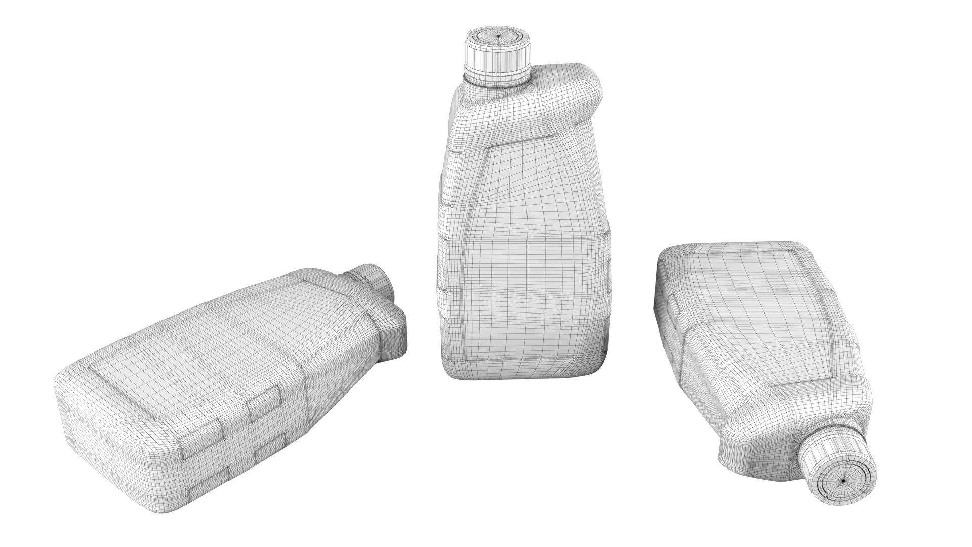 Plastic Bottle Tank 1L 3D - TurboSquid 2349525