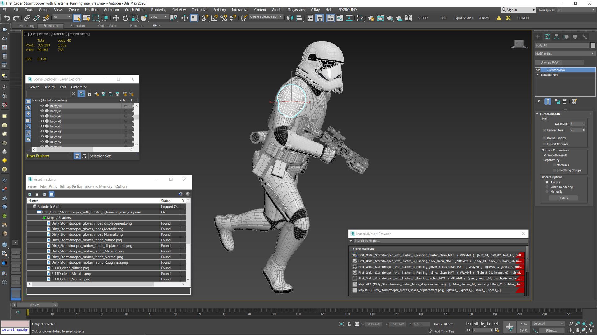 First Order Stormtrooper With Blaster Running 3D Model - TurboSquid 2366128