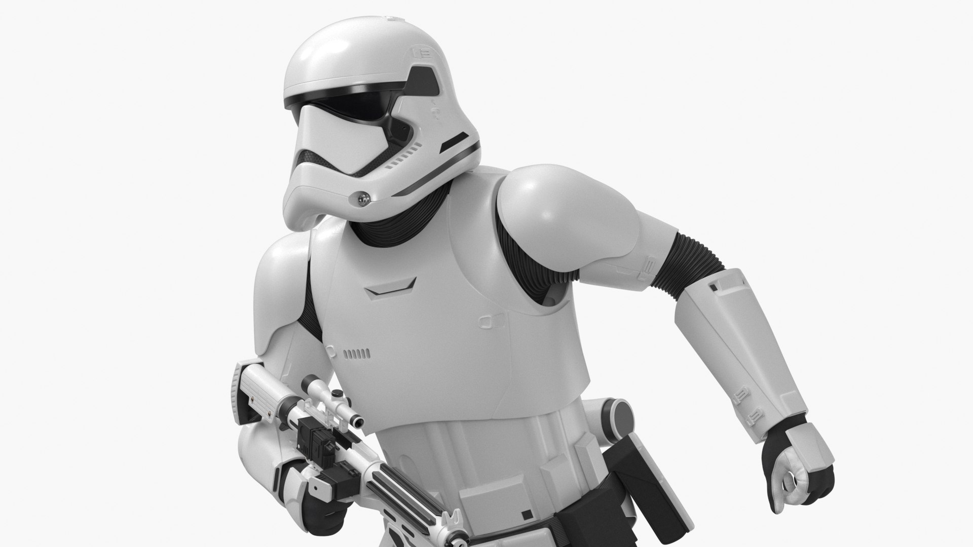 First Order Stormtrooper With Blaster Running 3D Model - TurboSquid 2366128