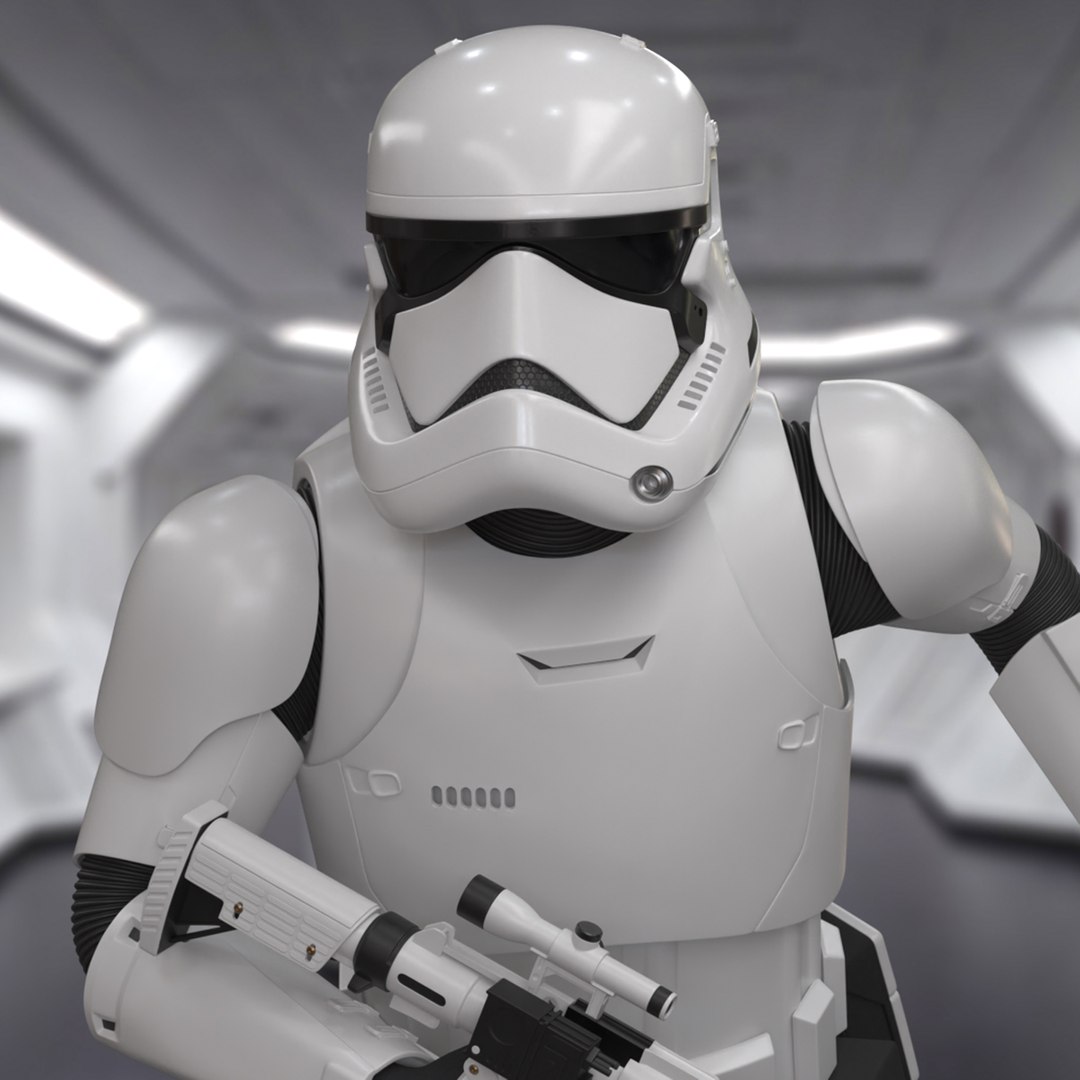 First Order Stormtrooper With Blaster Running 3D Model - TurboSquid 2366128