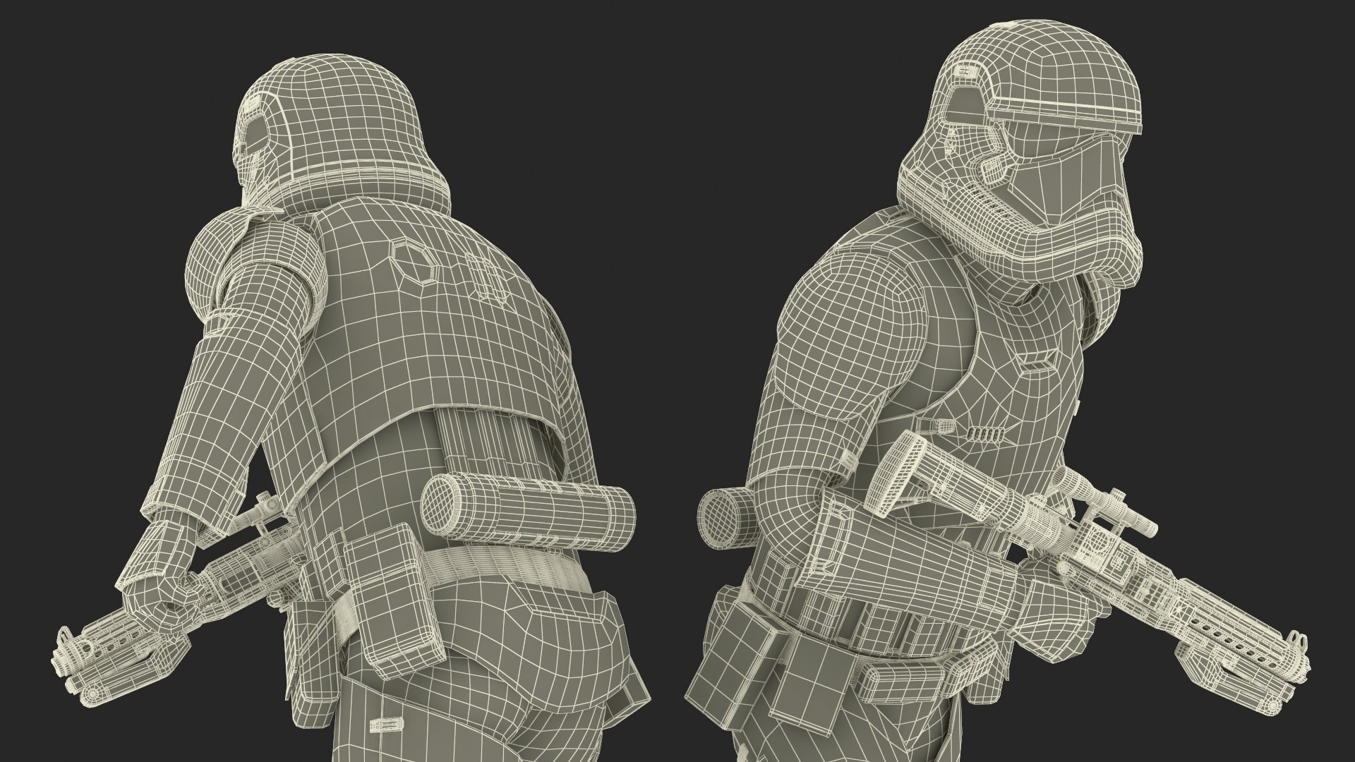 First Order Stormtrooper With Blaster Running 3D Model - TurboSquid 2366128