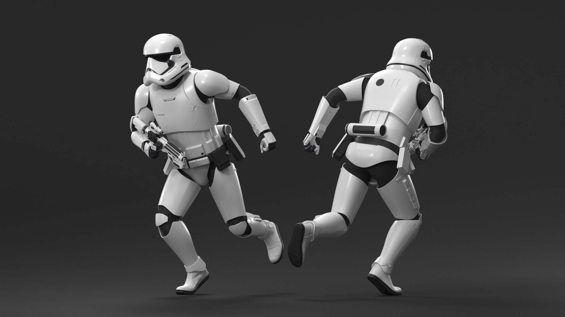 First Order Stormtrooper With Blaster Running 3D Model - TurboSquid 2366128