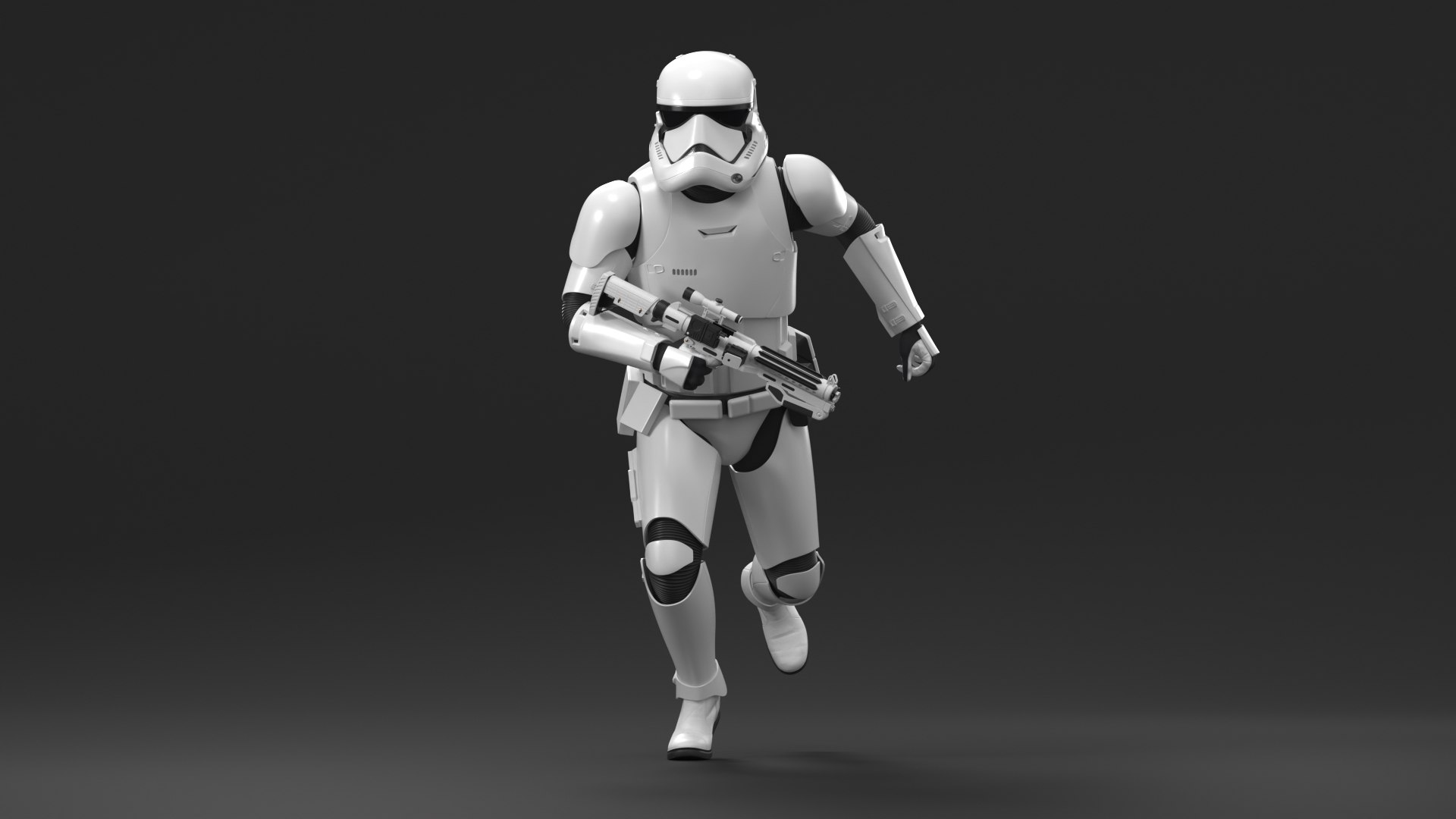 First Order Stormtrooper With Blaster Running 3D Model - TurboSquid 2366128