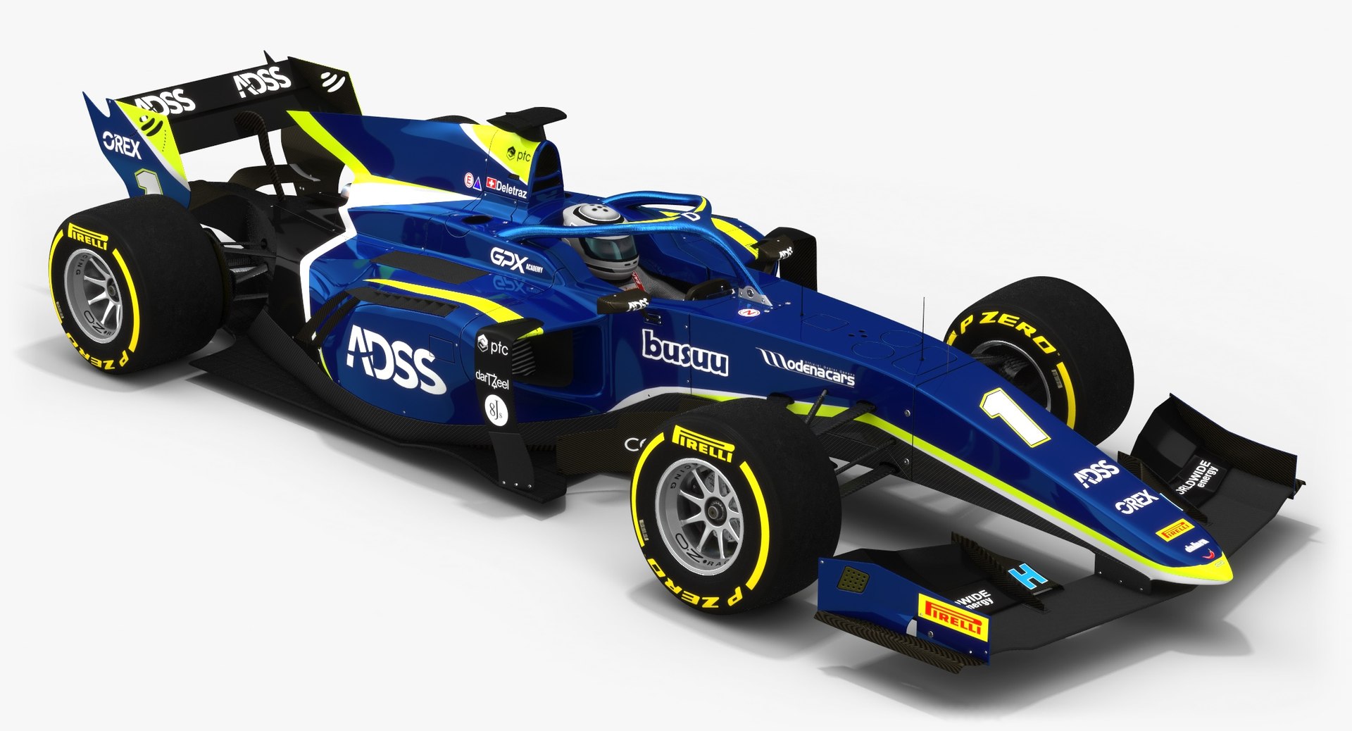 3D Model Carlin 1 F2 Race Car - TurboSquid 1417808