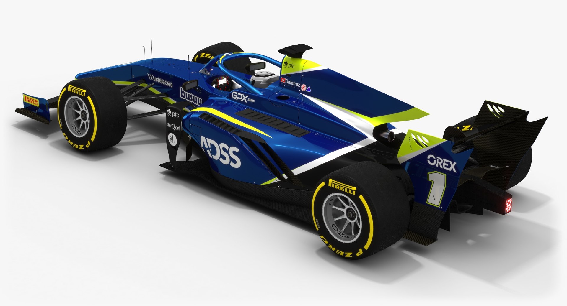 3D Model Carlin 1 F2 Race Car - TurboSquid 1417808