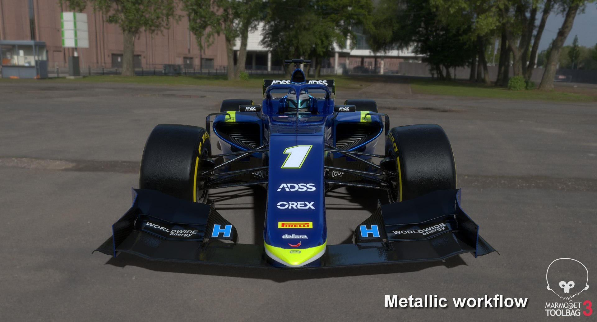 3D Model Carlin 1 F2 Race Car - TurboSquid 1417808