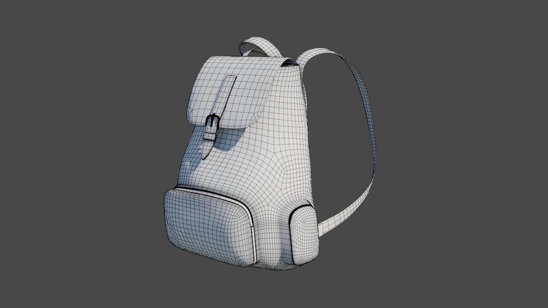 Leather Backpack 3D Model - TurboSquid 1986193