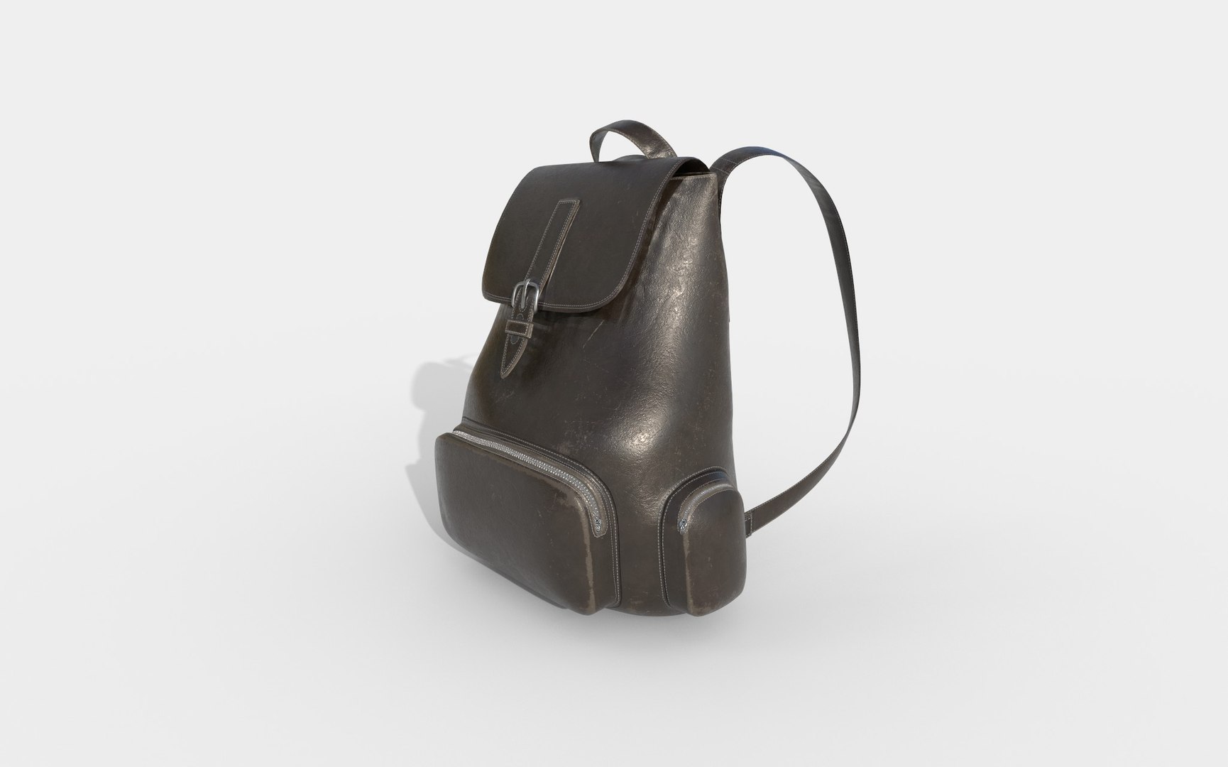 Leather Backpack 3D Model - TurboSquid 1986193