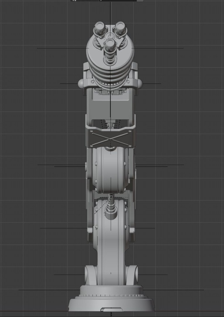 Robot Turret 3D Model - TurboSquid 1682601