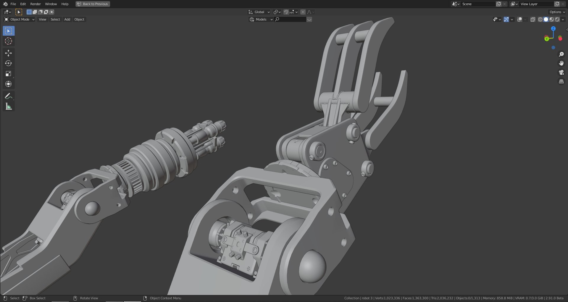 Robot Turret 3D Model - TurboSquid 1682601