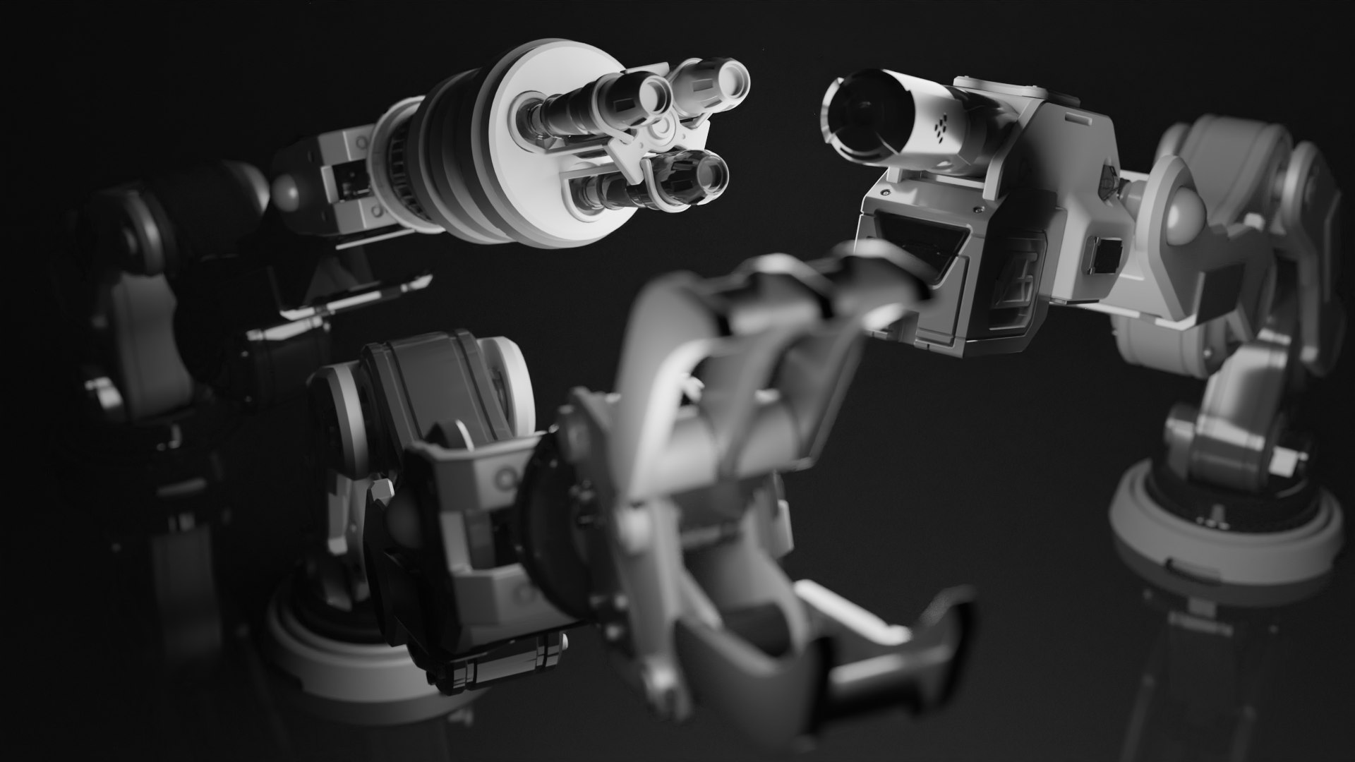 Robot Turret 3D Model - TurboSquid 1682601