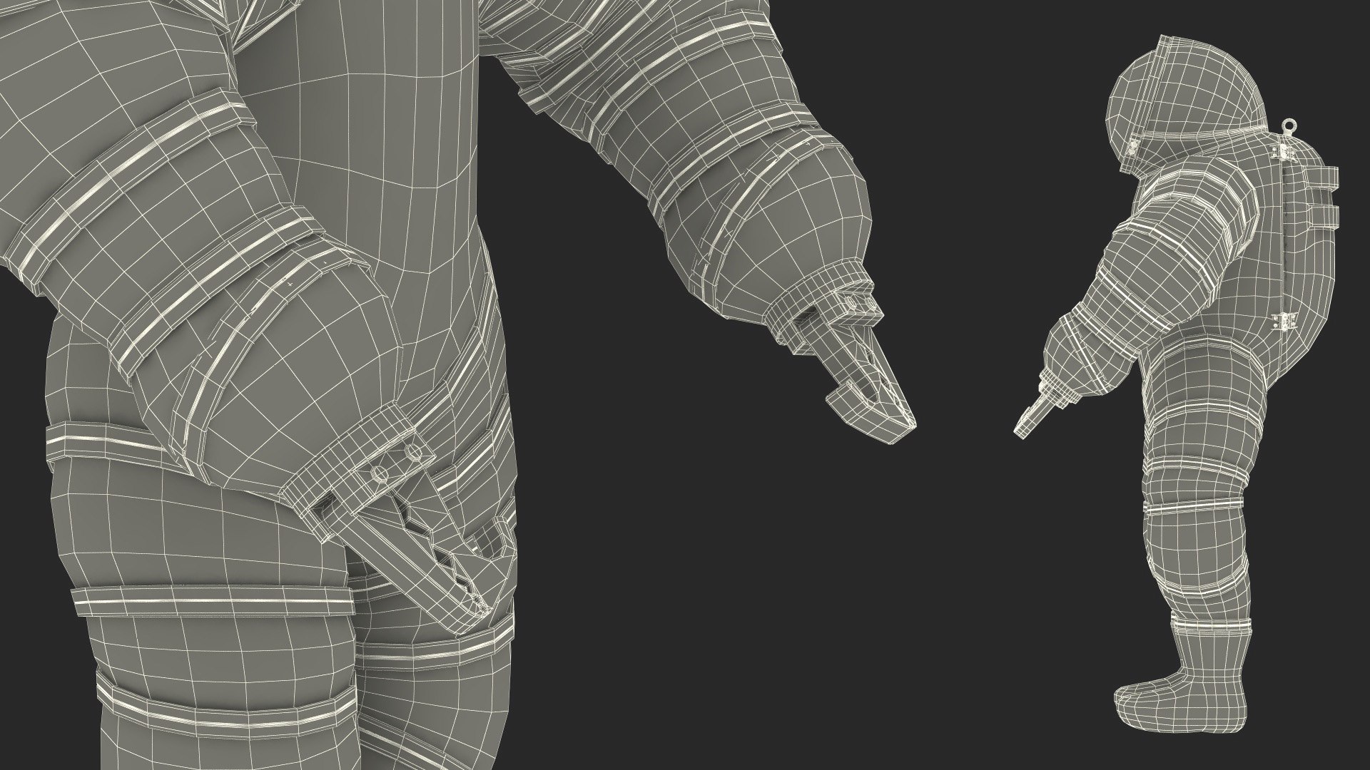 Deep Sea Diving Suit Rigged 3D Model - TurboSquid 2248696