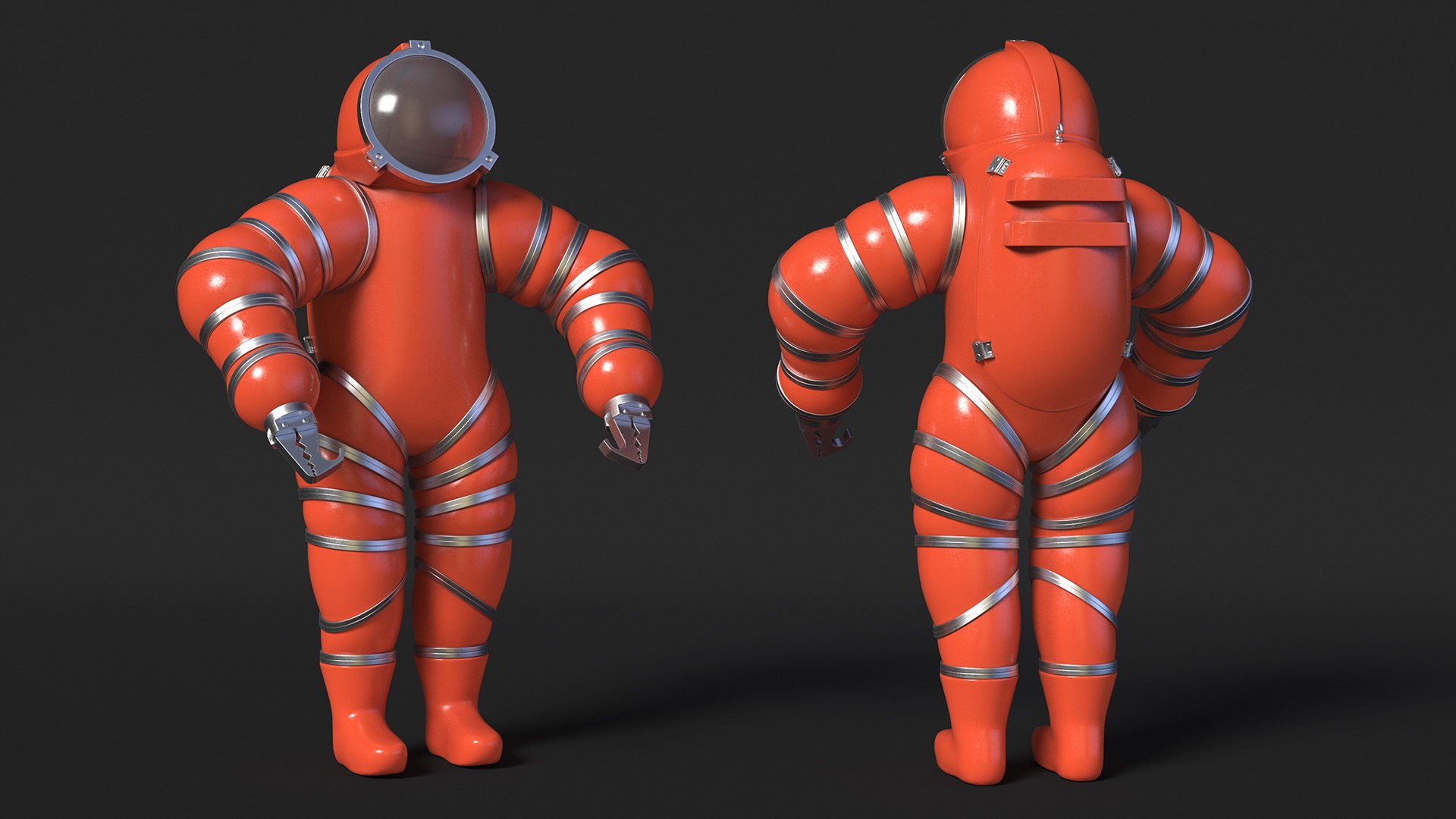 Deep Sea Diving Suit Rigged 3D Model - TurboSquid 2248696