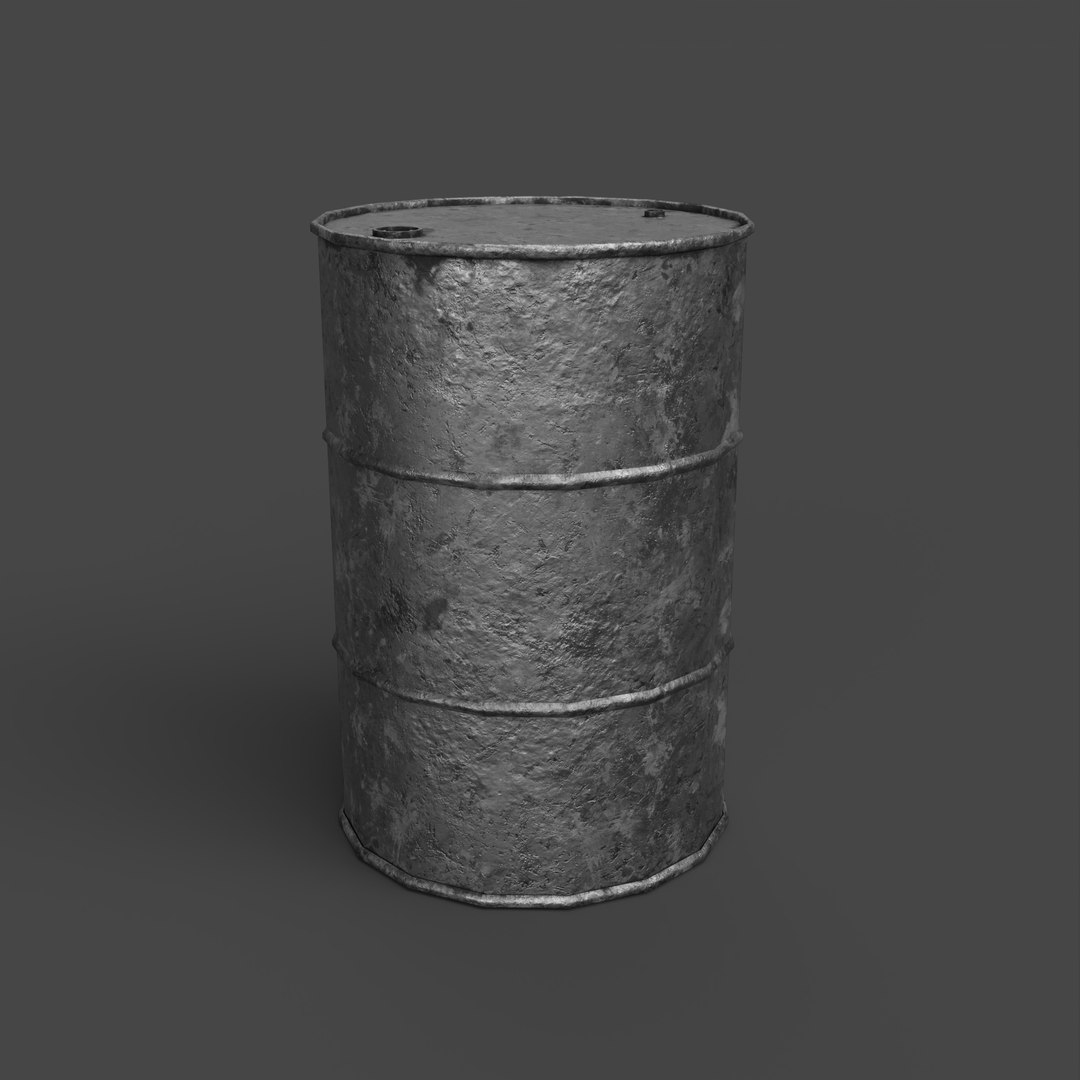 3D Metal Barrel with Various Textures Set - TurboSquid 1879824