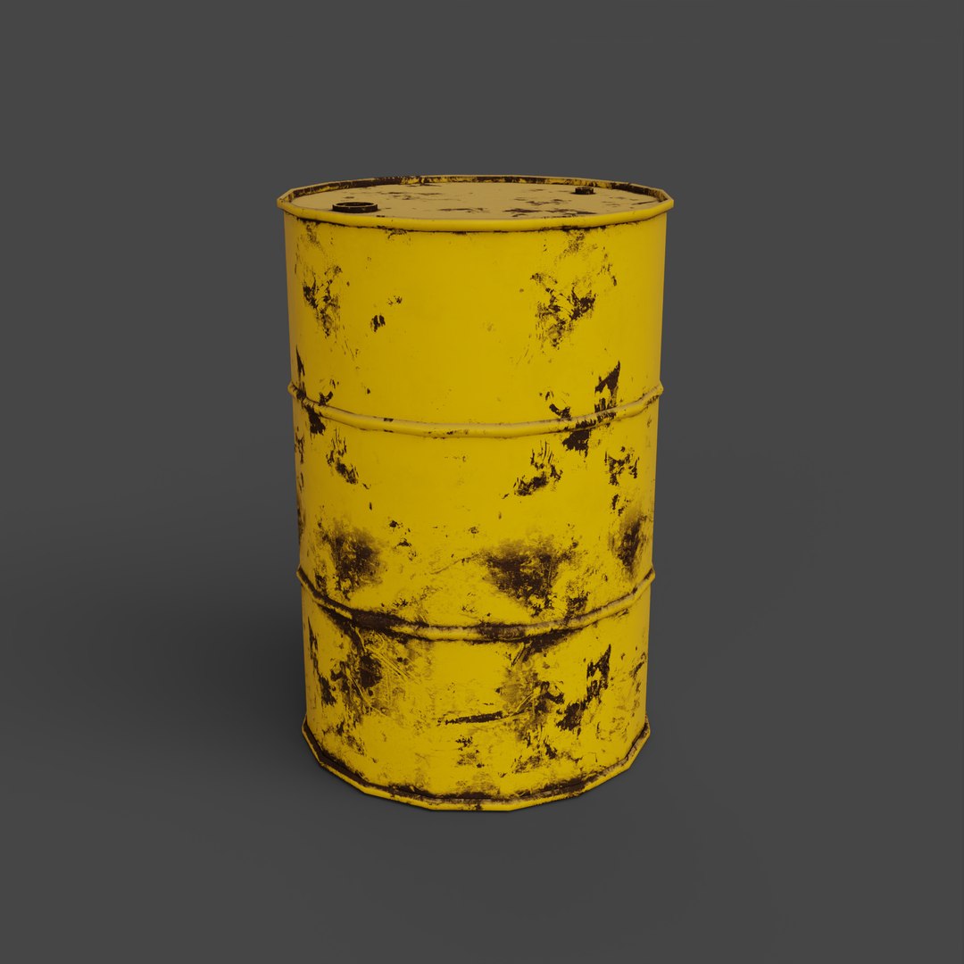 3D Metal Barrel with Various Textures Set - TurboSquid 1879824